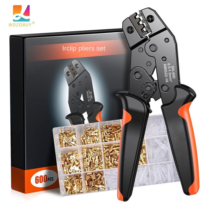 Crimping Tool Set Pressed Pliers Electrician Tools Electrical Terminals Clamp Electronics ...