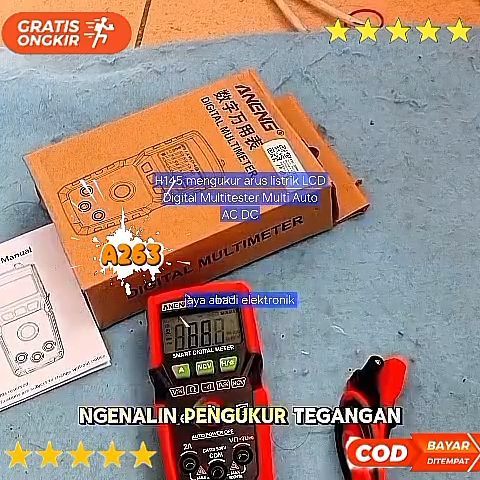 A263 ORI 100% MULTITESETER ALAT UKUR TEGANGAN Digital Multimeter energy ...