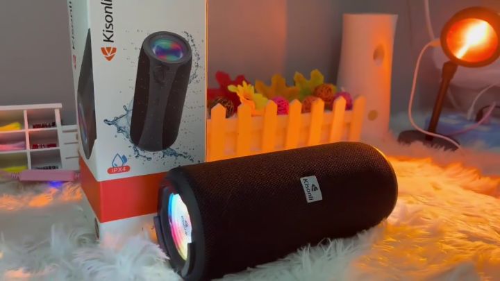 KISONLI Speaker Bluetooth 5.1 Q19 Tahan Air IPX5 With Antena Stereo ...