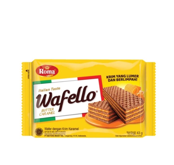 Roma Wafello Butter Caramel 43gr 5 sachet | Lazada Indonesia