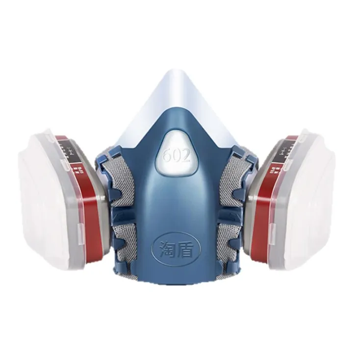 Toxic Gas and Dust Protection Respirator Mask Full Face Chemical Spray ...