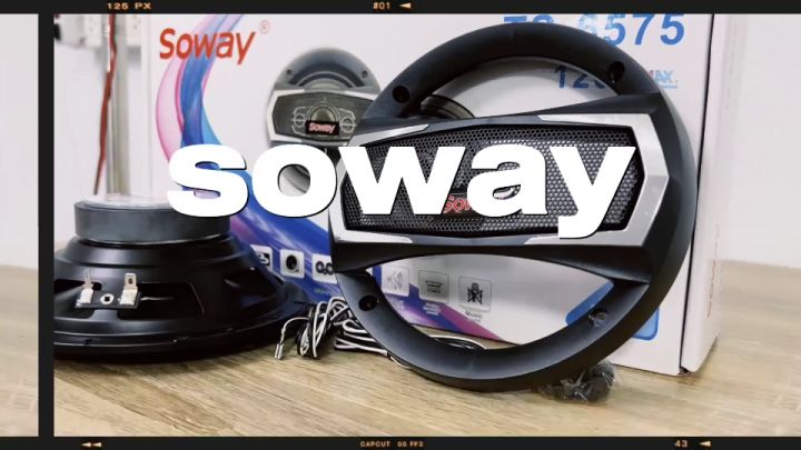 🔥เสียงดี🔥ลำโพงแกนร่วมรถยนต์ 6.5 นิ้ว SOWAY รุ่น TS-6575 3 ทางสูงสุด 120 วัตต์ MAX ให้เสียงครบทุก ...