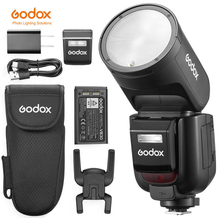 Godox V1 Pro Speedlight TTL HSS 1/8000s Li-ion Round Head Speedlite Flash + X3 TTL HSS 2.4G ...