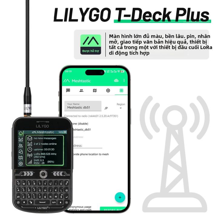 Thiết Bị Theo Dõi Bỏ Túi LILYGO T-Deck Plus Lora Mesh Radio ESP32-S3 ...