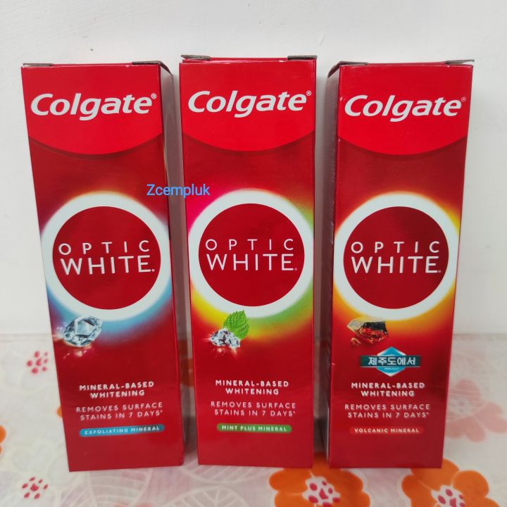 Colgate Optic White Volcanic Mineral 100Gr Pasta Gigi Colgate | Lazada ...