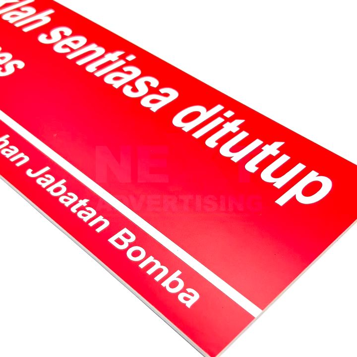 Bomba Acrylic Signage | Fire Safety Sign | Lazada