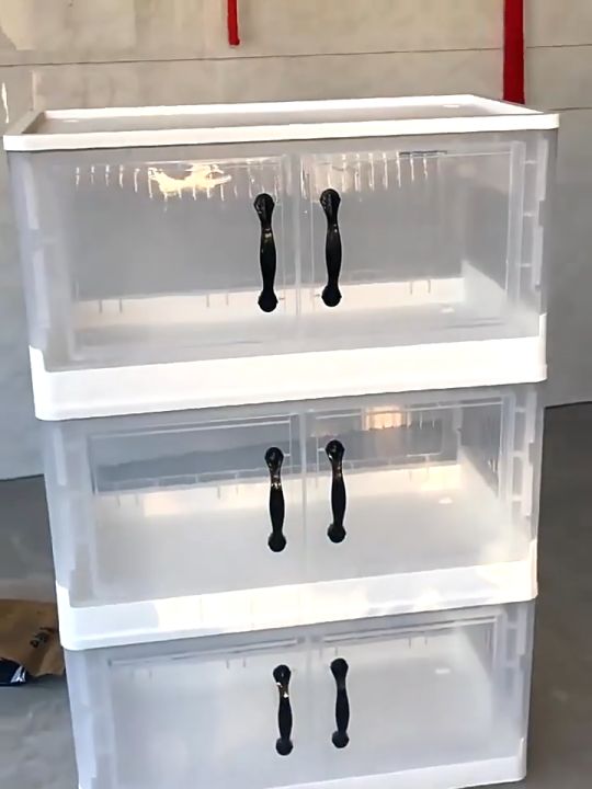 3/4/5 Layers Foldable Storage Cabinet High Capacity Storage Box Home ...