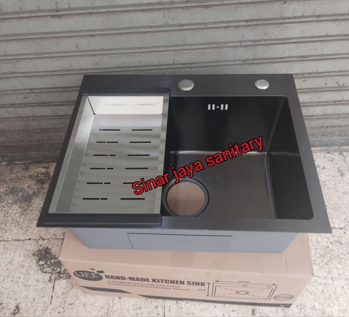 kitchen sink hitam 5040 hitam / Bak cuci piring hitam 5040 | Lazada ...