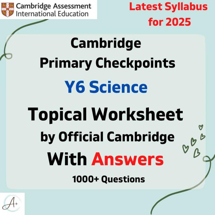 Year 6 Science Cambridge Primary Topical Worksheets with Answers ...