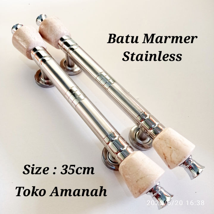 Premium Quality / handle pintu marmer 35cm pegangan pintu rumah ...