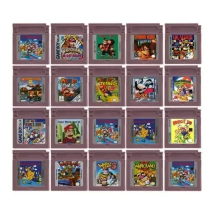Mario Series GBC 16 Bit Game Video Game Cartridge Console Card 6 Golden ...