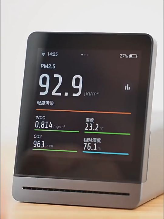 Xiaomi Life Qingping Air Monitor, เครื่องวัดคุณภาพน้ำในร่มที่5in1ตรวจ ...