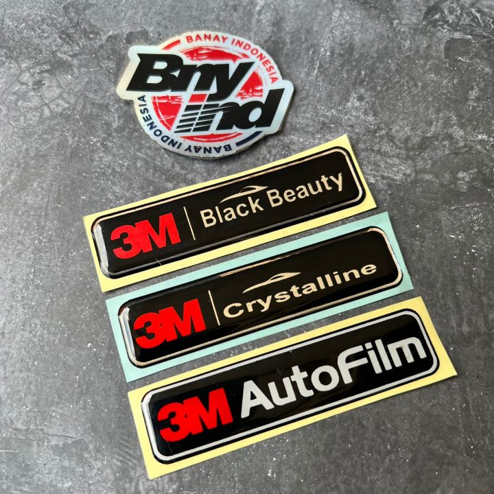 Stiker Stiker Emblem 3M AutoFilm 3M Crystalline 3M Black Beauty timbul | Lazada Indonesia