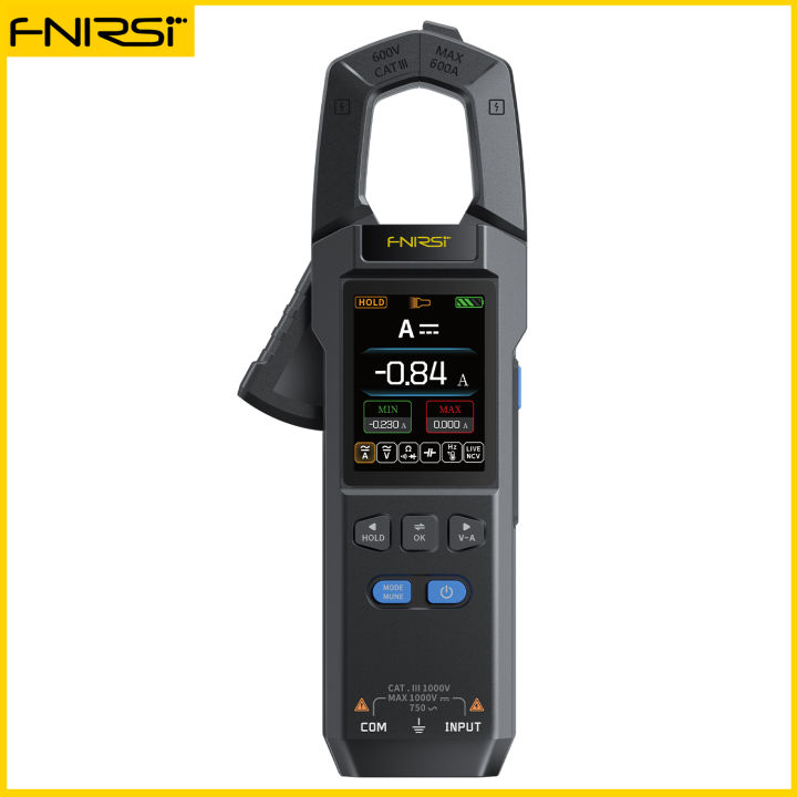 FNIRSI DMC-100 DC AC Current Clamp Meter 10000 Counts Digital ...