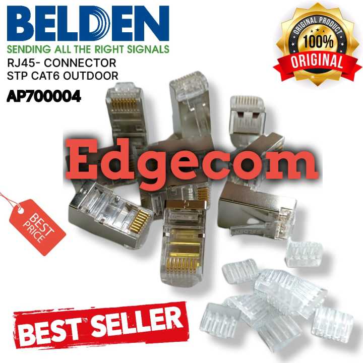 Konektor RJ45 Cat6 STP Outdoor Besi AP70004 BELDEN ORIGINAL PERPCS ...