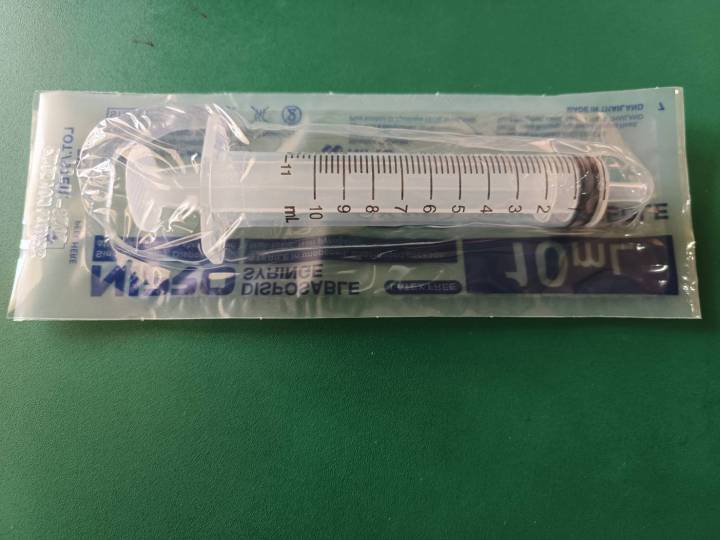 Nipro Syringe disposable 10 ml. without needle (luer slip) 1 pcs. | Lazada.co.th