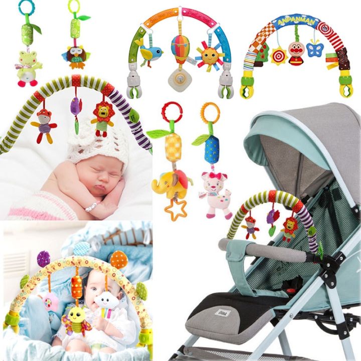 Infant Stroller Car Clip Cute Rattles Baby Stroller Music Bed Clip ...