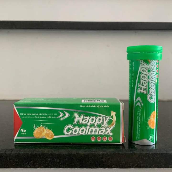 Viên sủi Happy CoolMax - Hỗ trợ tăng cường sức khỏe, nâng cao sức đề ...