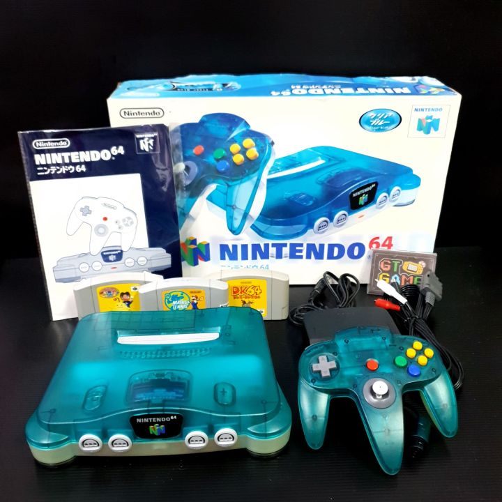 Nintendo N64 Limited Edition Clear blue 🌊 🕹NTSC-J 🎮🇯🇵 (Japan) 90% Boxed ...