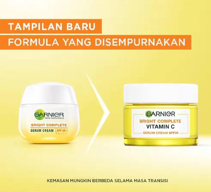 GARNIER Bright Complete Day Cream SPF 36 50ml | Lazada Indonesia