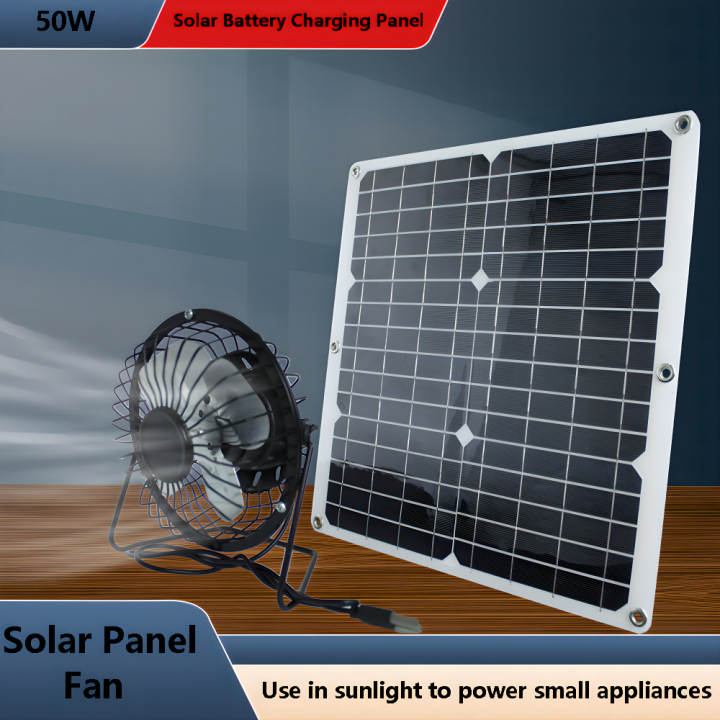 Solar Panel Kit 50W 12-18V Flexible Monocrystalline High Transmittance ...