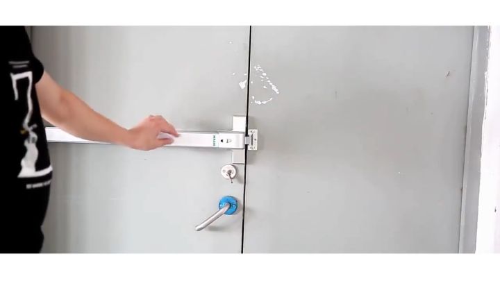 DIYMO 65m Stainless Steel Escape Door Lock Fire Door Lock Push Rod Lock ...