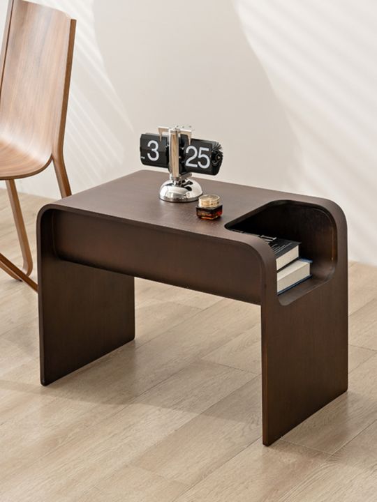 Scandinavian Solid Wood Sofa Side Table Designer Magazine Side Table C ...
