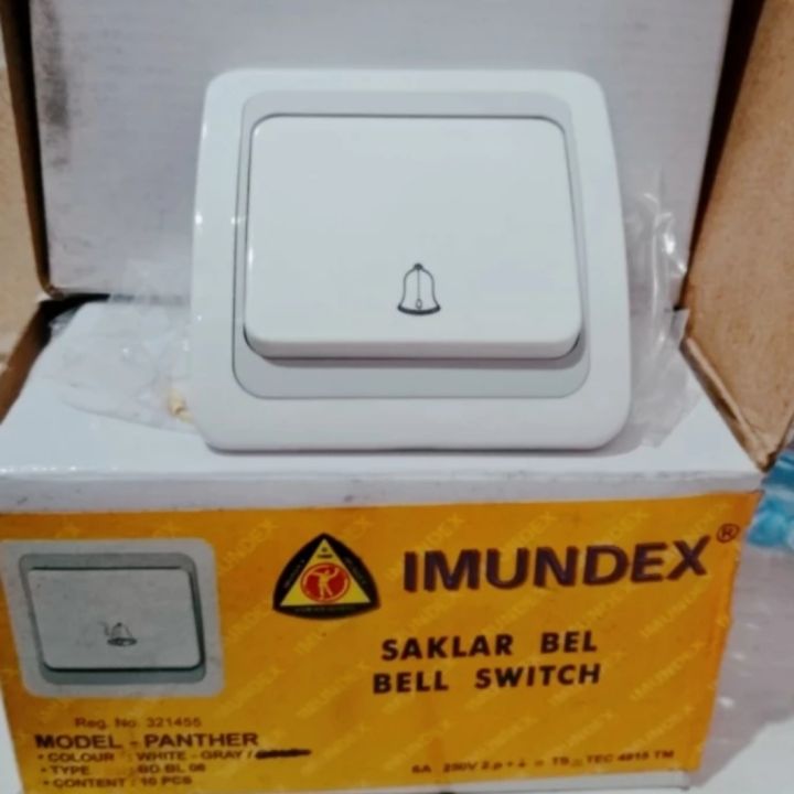 IMUNDEX SAKLAR BELL BELL SWITCH SAKLAR SINGLE MODEL PANTHER | Lazada ...