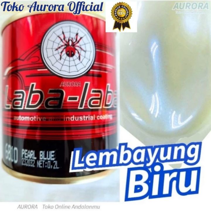 Cat Lembayung Biru Laba Laba Pearl Blue 6810 Spider Cet Duco | Lazada Indonesia