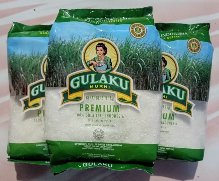 GULAKU PREMIUM Gula Kristal Putih 1kg - isi 2 | Lazada Indonesia