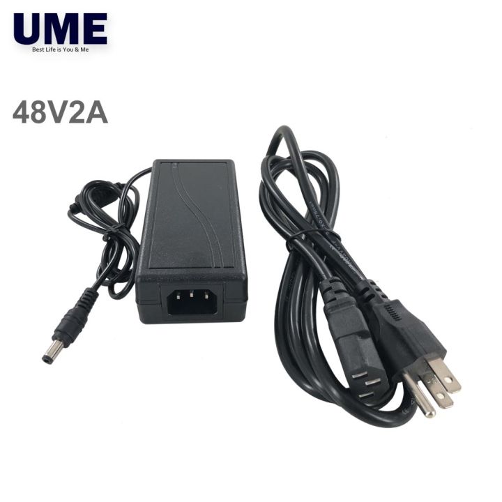Power Supply 48V 2A Adaptor Switching Adapter for NVR DVR CCTV POE ...