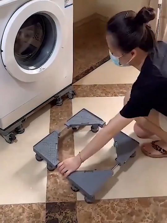 【Local Stock 】Refrigerator Rack Stand Ref Stand Movable Washing Machine ...