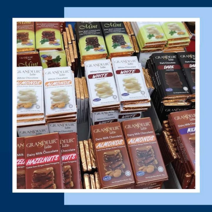 [45GM] GRANDEUR CHOCOLATE BAR | COKLAT BAR BORONG | Lazada