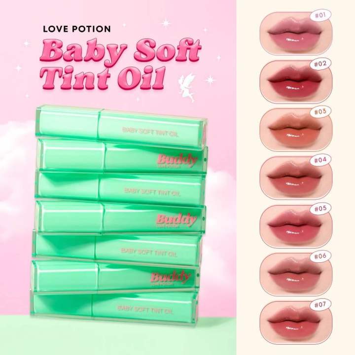 ส่งต่อ/ของแท้/ของใหม่ LOVEPOTION Baby Soft Tint Oil เบบี้ ซอฟ ทินต์ ออย เลิฟโพชั่น ลิปทินต์ซ้อ ...