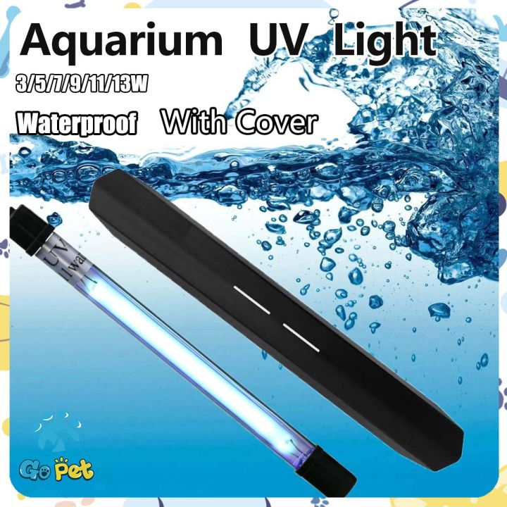 UV Aquarium Light For Fish Tank Waterproof UV Sterilization Lamp Pond ...