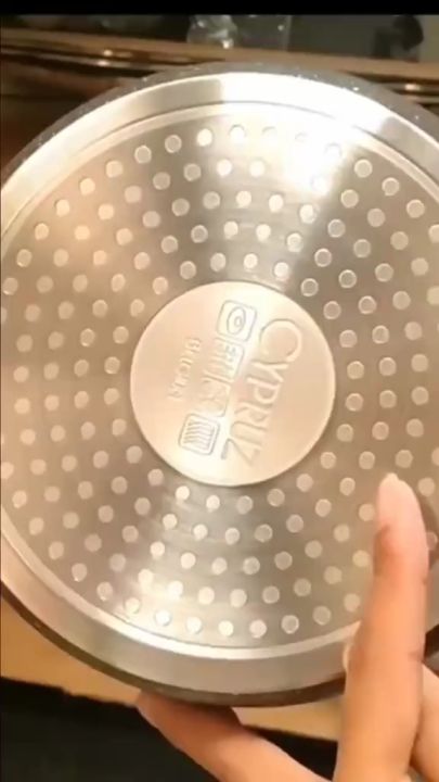Cypruz Set Pan Induksi Cyprus Marble Cookware 7 Pcs Panci Wajan Kuali ...