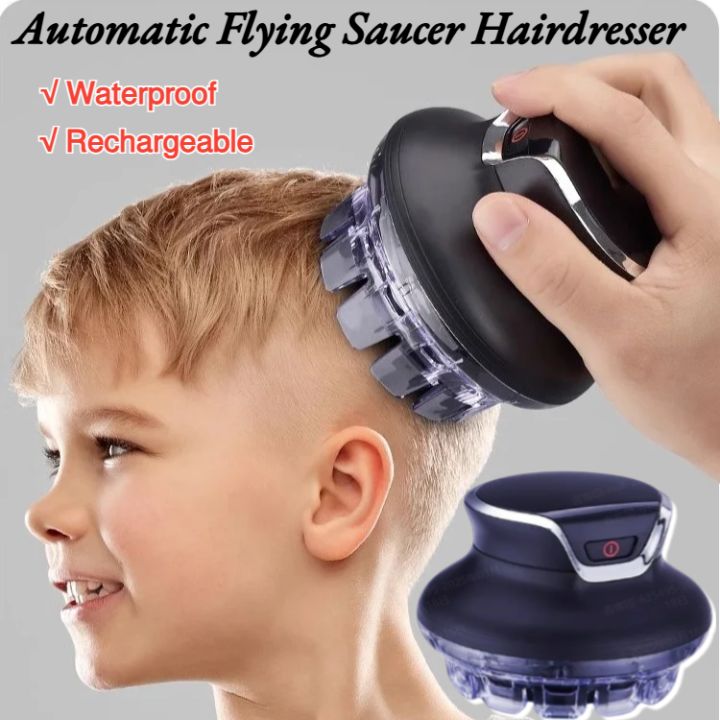 Fully Automatic Flying Saucer Hair Clipper Waterproof Rechargeable ...