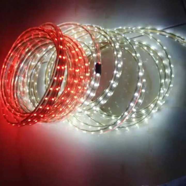 LAMPU LED STRIP MERAH PUTIH AGUSTUSAN SAMBUNGAN LANGSUNG COLOK LISTRIK ...