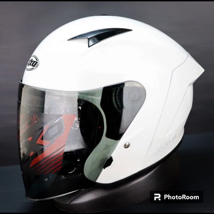 Helm EXXO/RUROX JP 15 RR Original 100% SNI WHITE PUTIH MIRIP IDENTIK ...