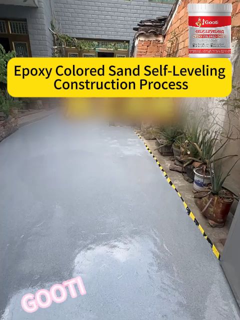 GOOTI Epoxy Colored Sand Self Leveling 1000G With Tools Floor Paint High Gloss Wear-Resistant ...