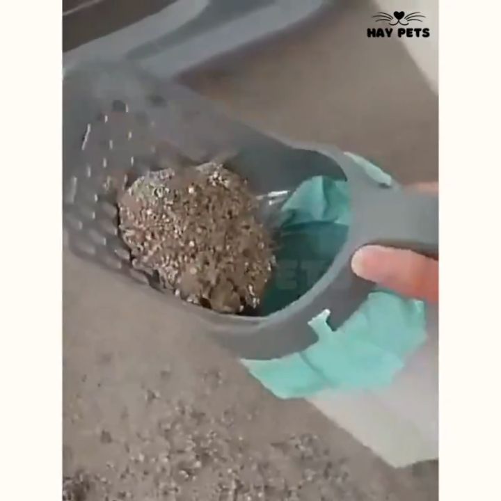 Cat Litter Scoop Upgraded 2 In 1 Shovel With Built In Waste Bin Scope ...