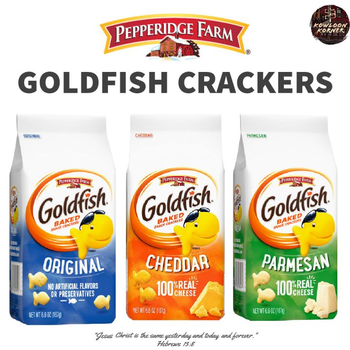 [USA] Pepperidge Farm Goldfish Crackers - Original, Cheddar, Parmesan ...