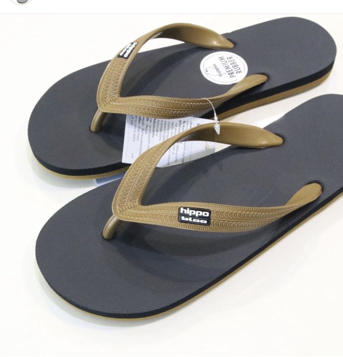 รองเท้าแตะหูหนีบHippobloo ผลิตจากยางพาราแท้ 100% | Lazada.co.th
