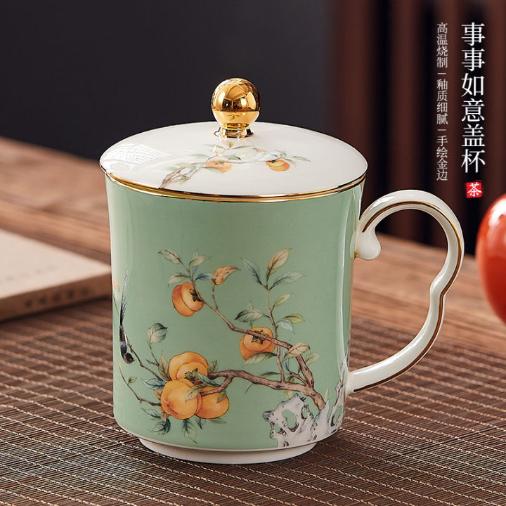 All the Best Chinese Bone China Cup with Cover Accessible Luxury Tea ...