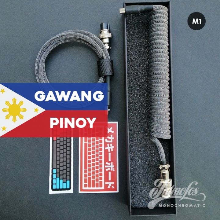 ⚡【Ready stock】FREE Shipping+COD⚡ Coiled Cable for Mechanical Keyboard ...