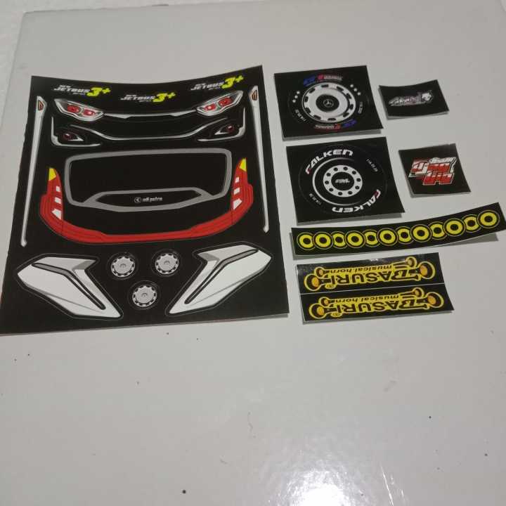 setiker miniatur bus Basuri jb3 keluaran terbaru kualitas asli | Lazada ...