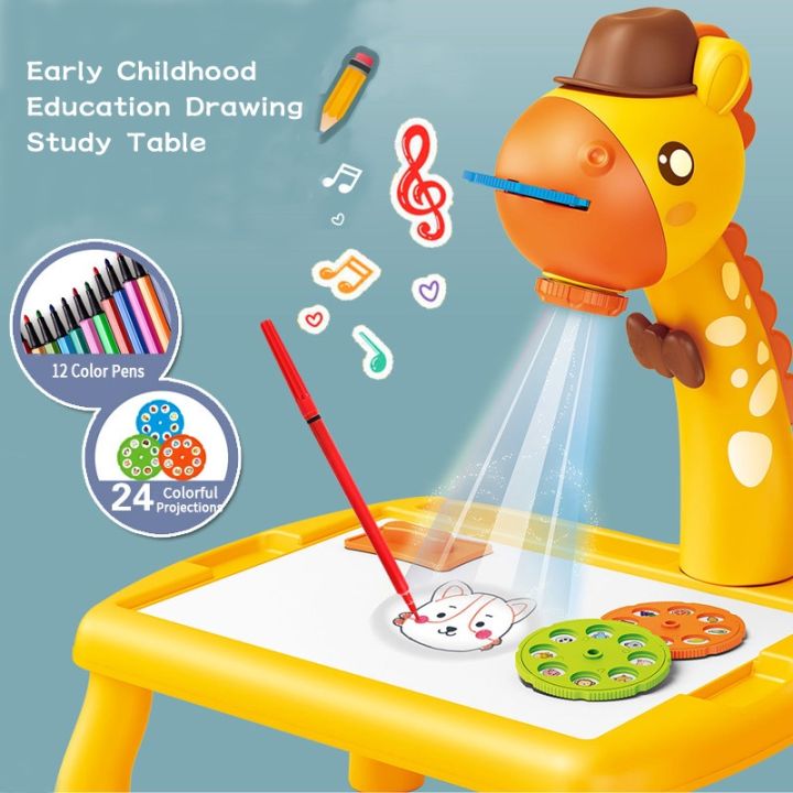 【KL Ready Stock】Child Smart Projector Desk With Light & Music Learning ...