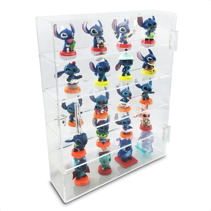 Acrylic 5 Tiers Display Rack Case Organizer Storage, Shot Glass Display ...