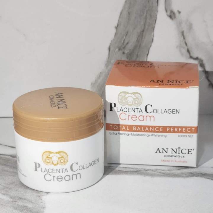 ครีมรกแกะ เสริมหน้าขาว AN NICE' PLACENTA COLLAGEN CREAM แอนน์ นิเซ่ ...