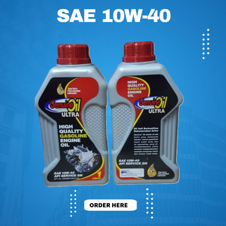 Oli Mesin Daihatsu "Genuine R Oil" NANO Tech SAE 10W-40 API Service SN ...